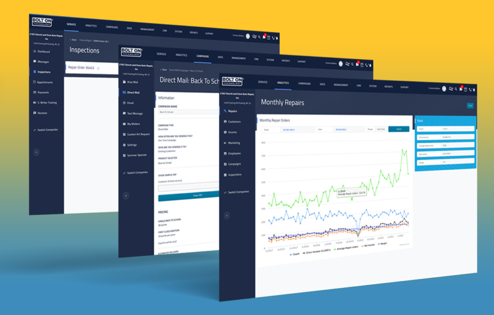 BOLT ON TECHNOLOGY - NAPA TRACS